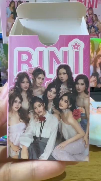【New Album】50/55Pcs BINI Holographic Postcards Laser Photocards KPOP ...