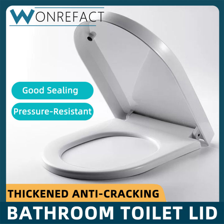 Bathroom Toilet Seat Mute Closed Seat Non-Slip Toilet Seat Widened ...
