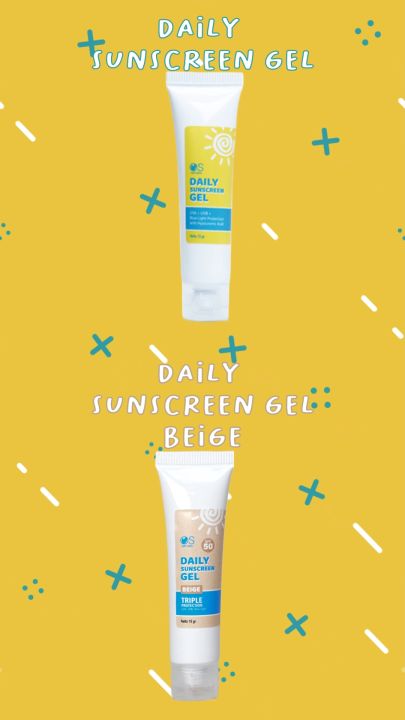 Larissa Daily Sunscreen Gel Beige SPF 50 + Dengan Triple Protection ...