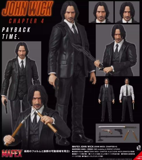 Mafex 212 John Wick Chapter 4 Articulated PVC Collectible Joints ...
