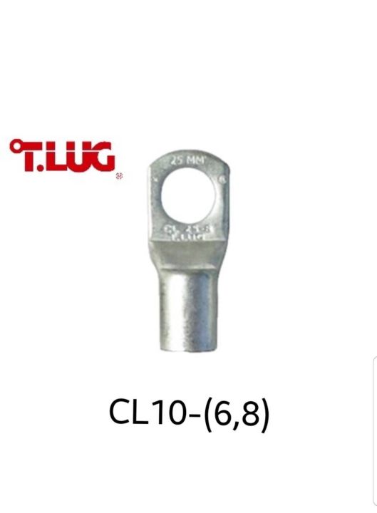 หางปลาทองแดงรุ่นหนา ทรงยุโรป Cable Lugs CL Type รุ่น CL10-(6,8) T Lug ...