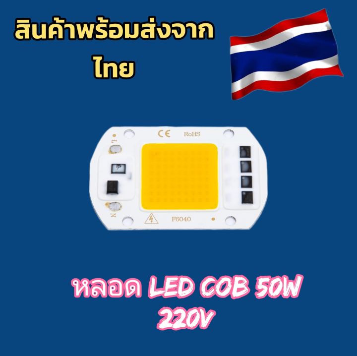 พร้อมส่ง !! หลอดสปอร์ตไลท์ หลอดไฟถนน หลอดLED COB 50W 220v หลอดไฟสนาม ...