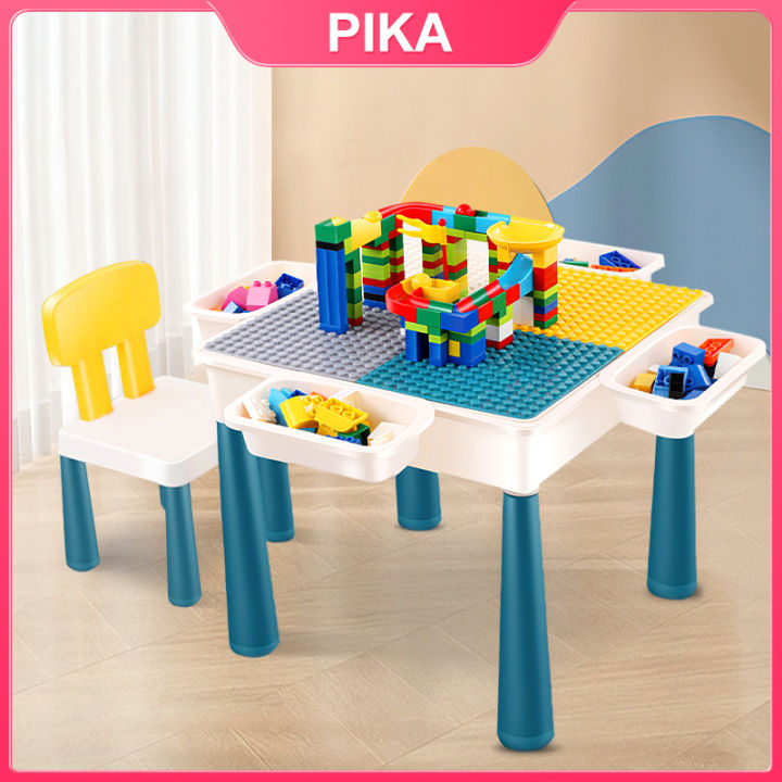Multi-Function Blocks Table and Chair For Kids Table Kids Study Table ...