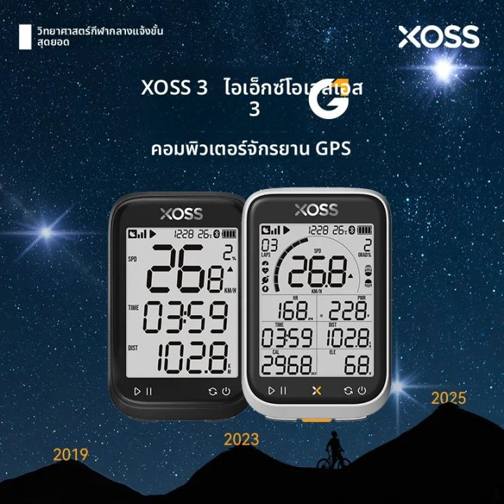 XOSS G3/G3+ คอมพิวเตอร์จักรยาน GPS G/G+ รุ่นที่ 3 พร้อมมาตรวัดกำลัง ...