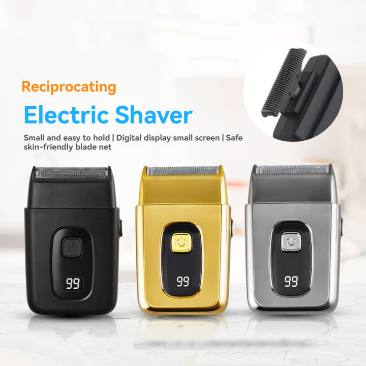 New reciprocating men's electric razor mini portable razor travel ...