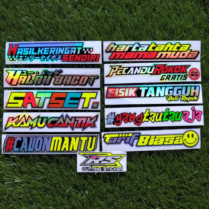 sticker satset sticker cutting | Lazada Indonesia