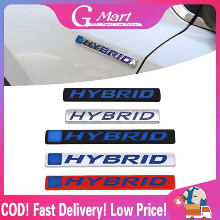 ⭐【LazTop Seller】【HYBRID Logo】Metal Hybrid Logo Sticker Car Side Fender ...