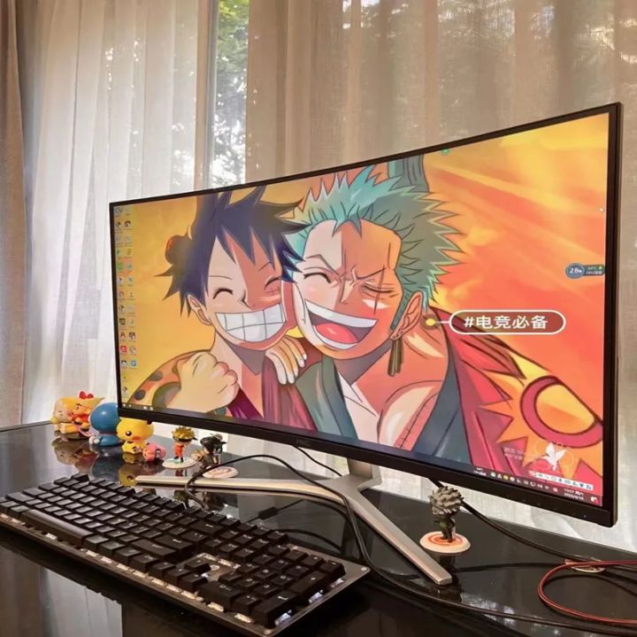 2024 Model All in One Desktop Computer 24/27 inch Curved Screen Intel ...