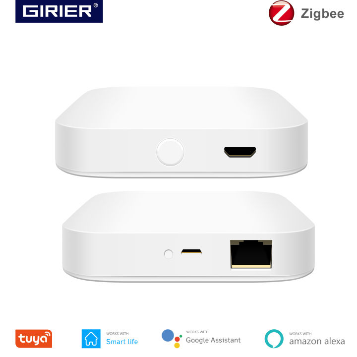 Tuya ZigBee 3.0 Smart Hub, Wireless/Wired Gateway Bridge for App Voice Remote Control, Works ...