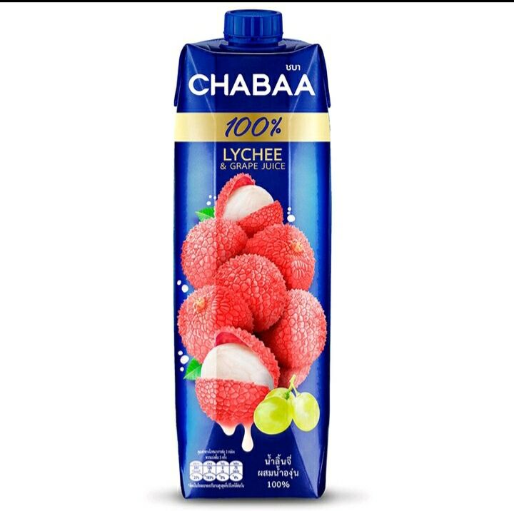 ชบา น้ำลิ้นจี่ผสมน้ำองุ่นขาว100% Chabaa 100% Lychee & Grape Juice ...