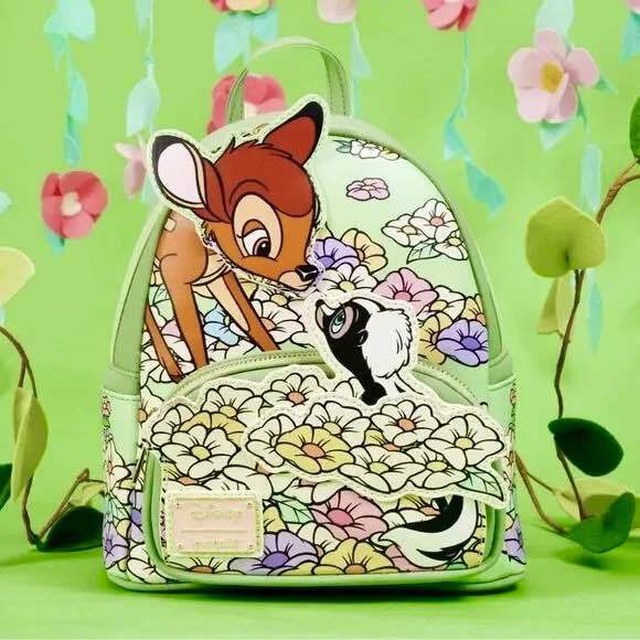 Exclusive Loungefly Disney Bambi and Flower Springtime Backpack Bag ...