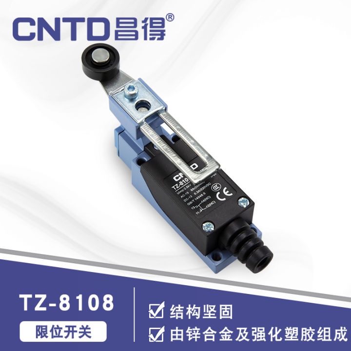 Changde Cntd Micro Switch Limit Switch Self-Reset TZ-8108 Travel Switch with Wheel Silver ...