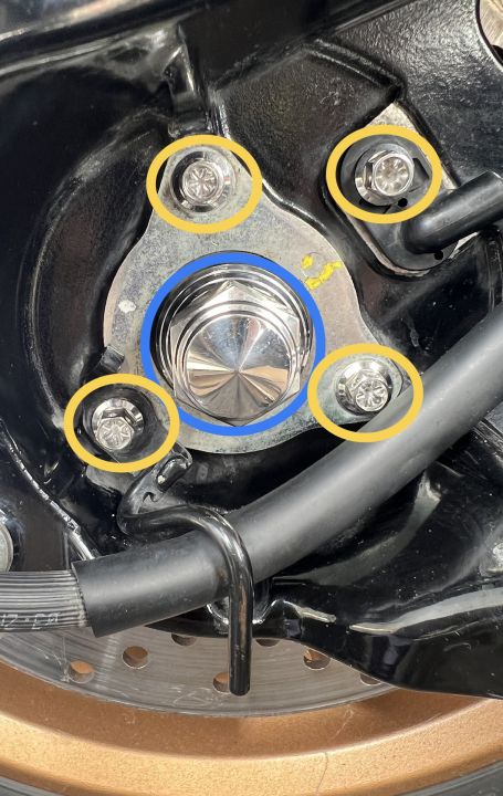 HENG REAR NUT FOR NMAX V1, V2, & V2.1 / AEROX V1 & V2 CNC TITANIUM ...