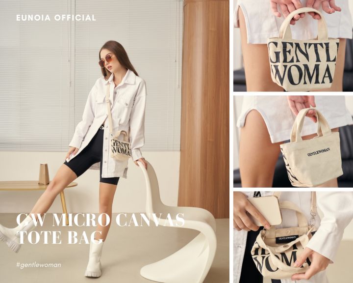 GENTLEWOMAN MICRO CANVAS TOTE BAG [ของแท้] | Lazada.co.th