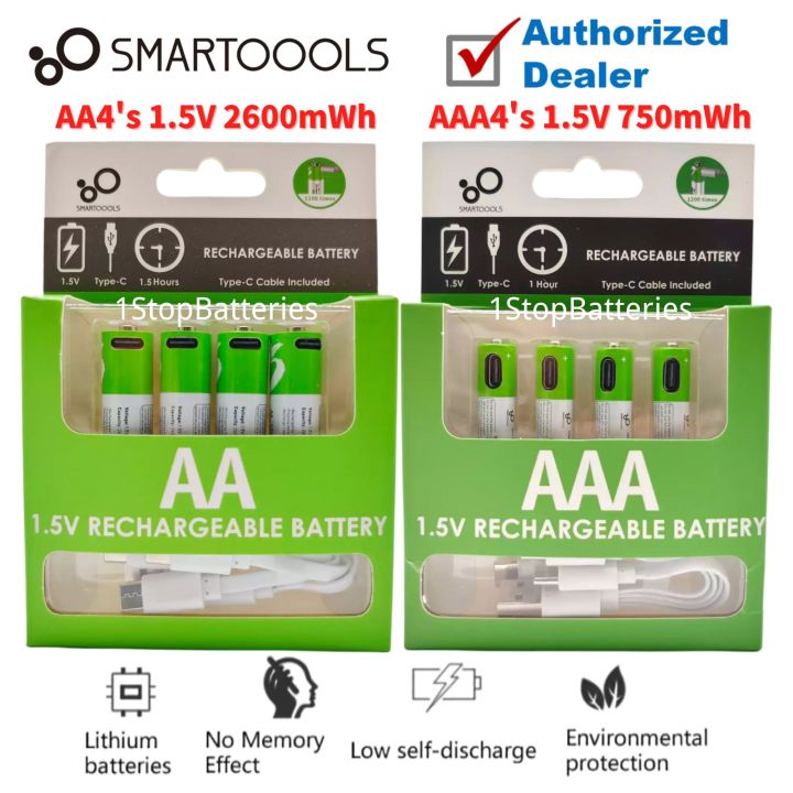 [Original] USB Type-C Fast Charging Rechargeable Battery AA / AAA 1.5V ...