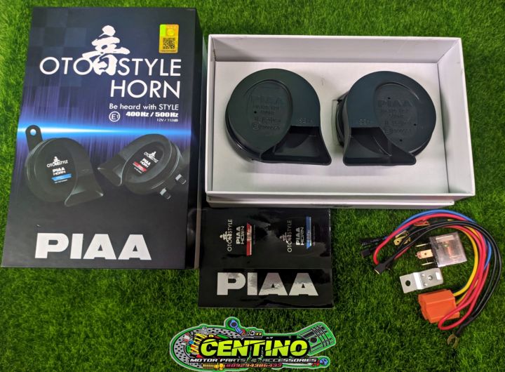 PIAA HORN OTO Style 400Hz/500Hz WITH RELAY SOCKET PIN 100% ORIGINAL with Hologram sticker and QR ...