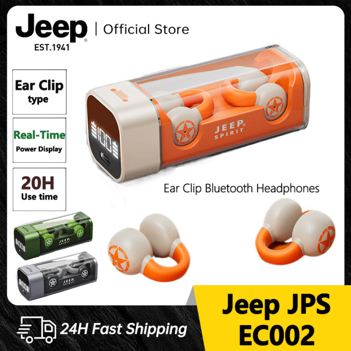 Jeep JPS EC002 Ear Clip Bluetooth Headphones Wireless Earbuds,Open Ear ...