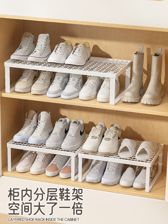 Multi-Layer Shoe Cabinet Organizer Metal Shoe Rack Partition No ...
