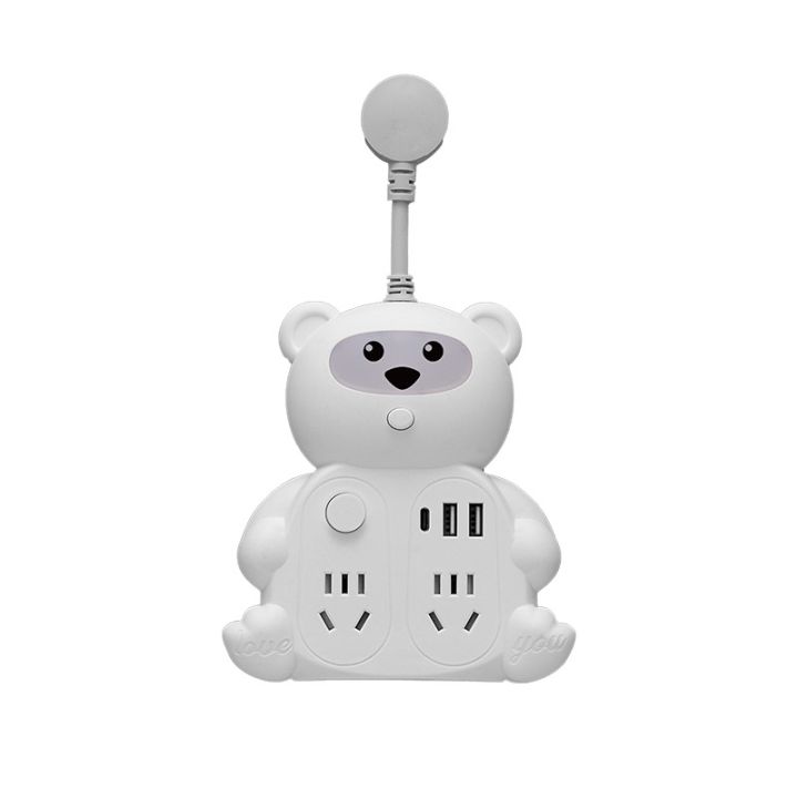 Multi Functional Socket Converter Power Plug Panel Porous Power Strip Short Line With Usb