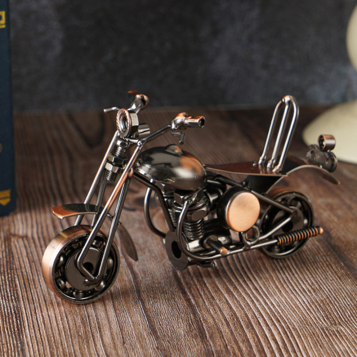 Retro Iron Art Motorcycle Model Ornaments Art Nostalgia Collection ...