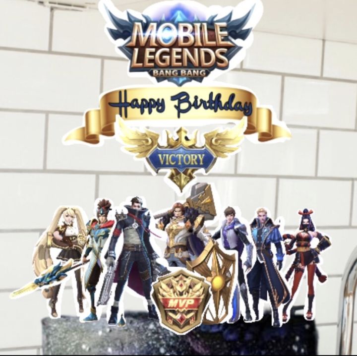 ML CAKE TOPPER | MOBILE LEGENDS | Lazada PH