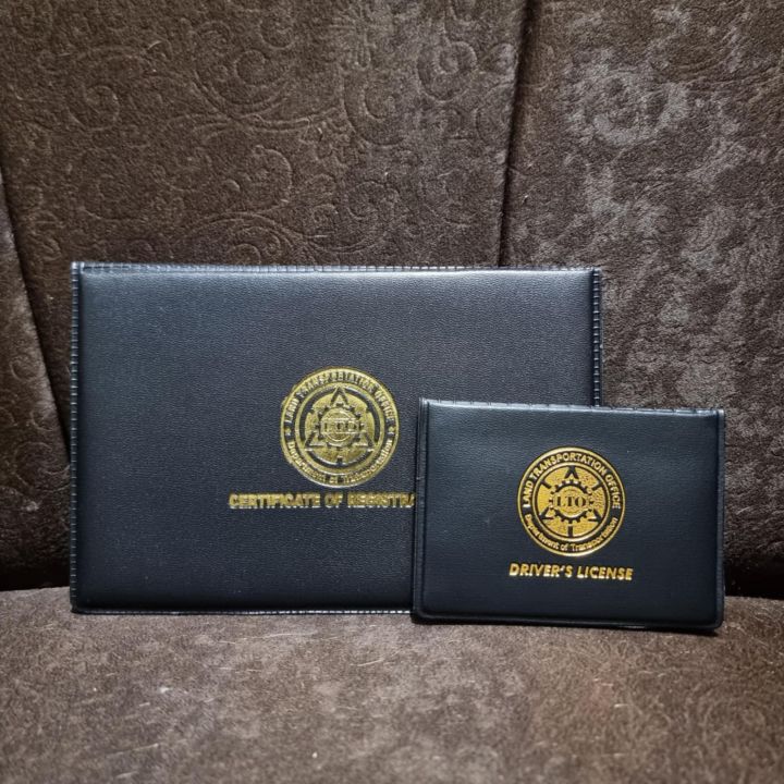 ORCR and Driver's License Holder with Stamping | Lazada PH