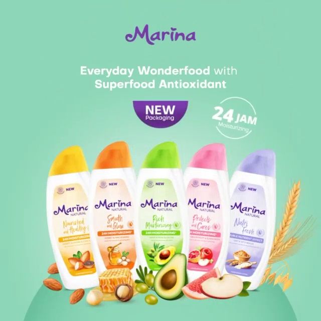 Marina Natural Hand and Body Lotion 190ml | Lazada Indonesia