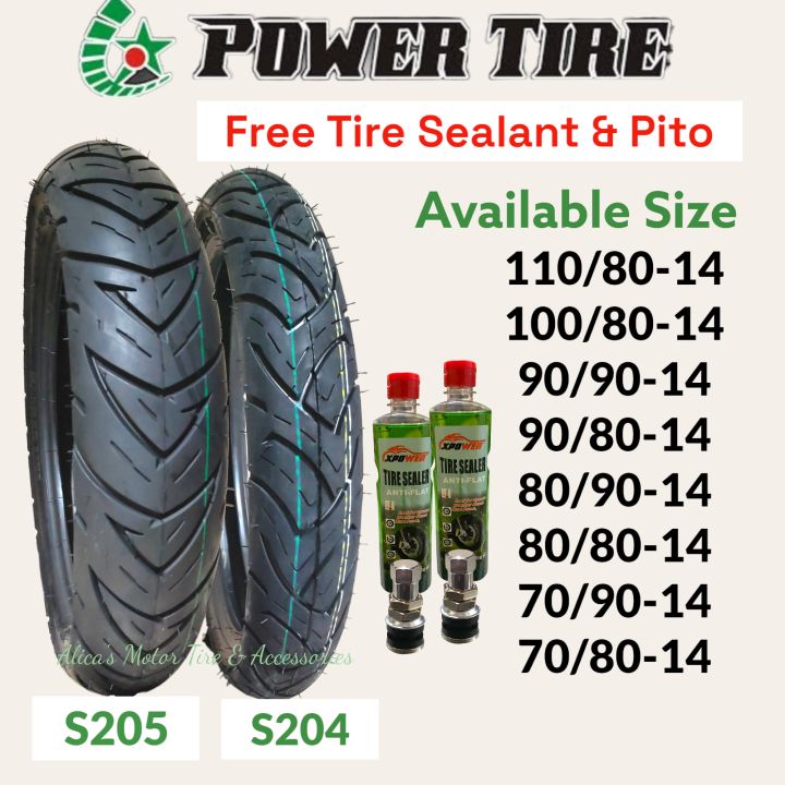 POWER TIRE SIZE 14 WITH TIRE SEALANT & PITO) compatible for ,MIO i125 ...