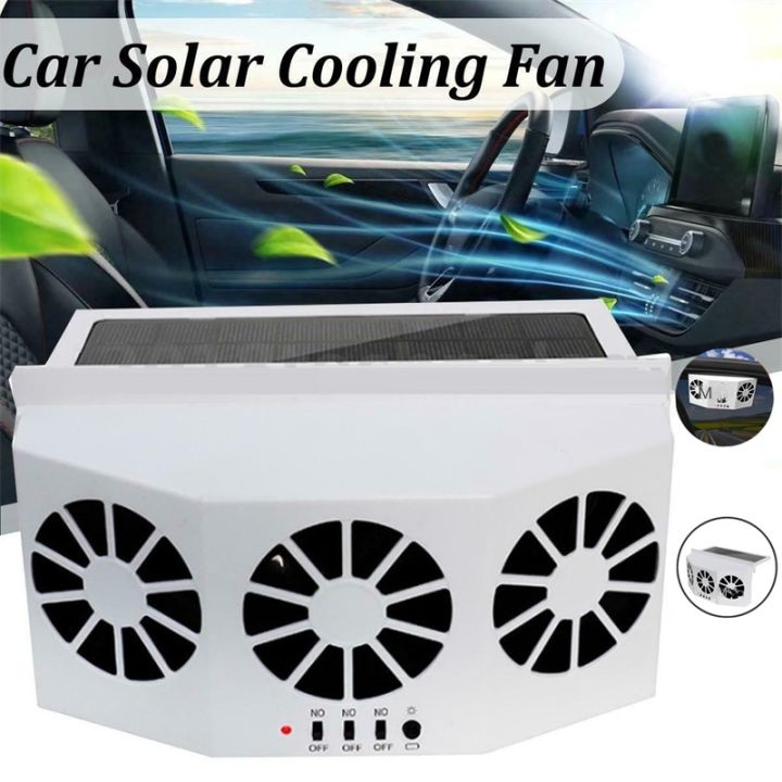 Solar Powered Car Exhaust Fan Car Ventilator Cools Down And Eliminates ...