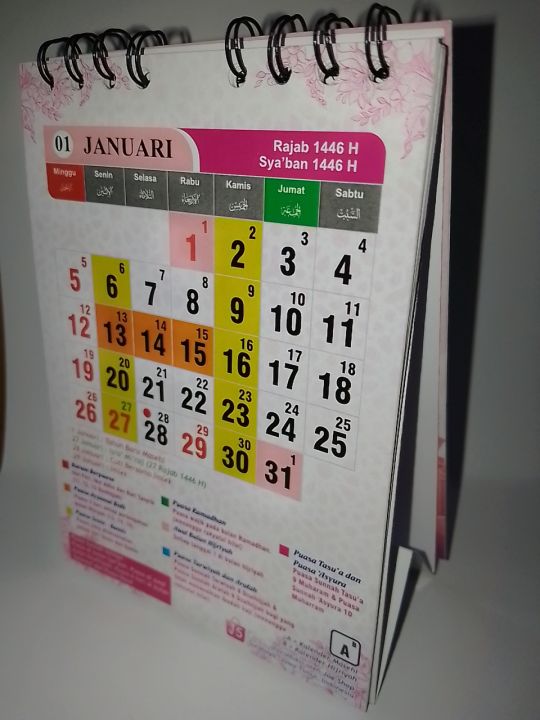 pre order - Kalender 2025 puasa islam - kalender meja mini tebal ...