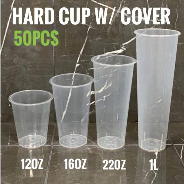 50pcs Hard Cups 90mm 12/16/22/1L with LID COVER | Lazada PH