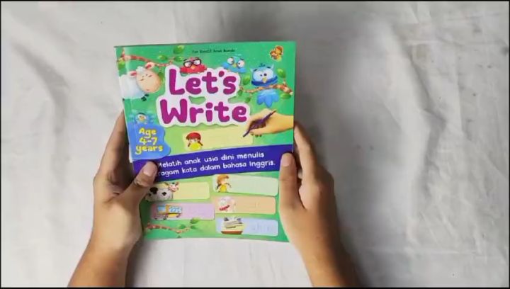 Buku Bahasa Inggris Anak Lets Write Latihan Menulis Anak Tk Paud ...
