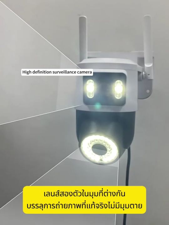 SHIDAI กล้องวงจรปิดโซล่าเซลล์ กล้องวงจรปิดไร้สาย กลางแจ้งไร้สายนอกบ้าน ...