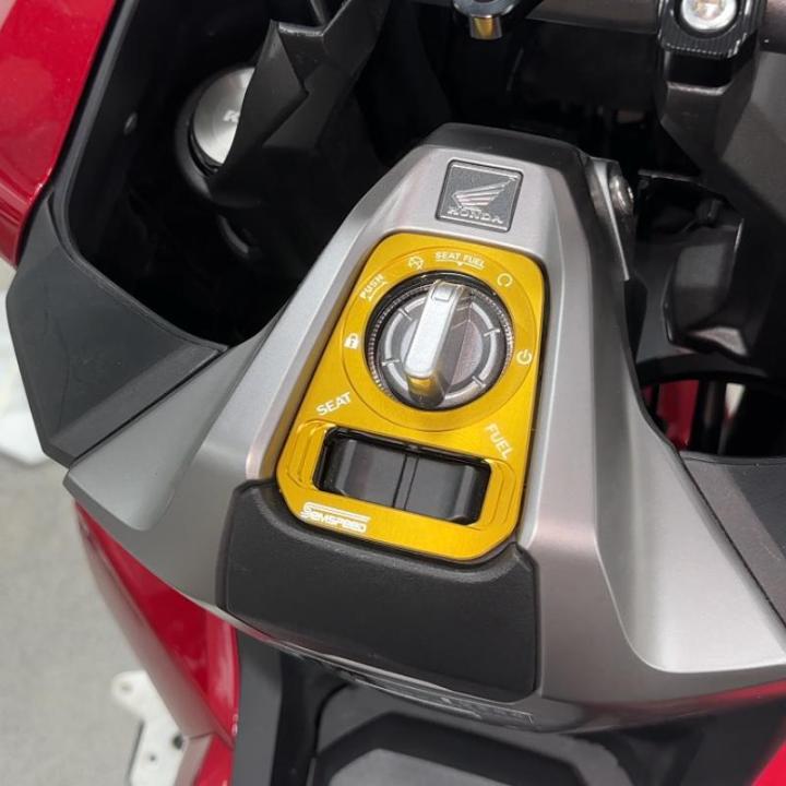 SEMSPEED Motorcycle CNC Door Switch Key Ignition Electric Button Cover ...