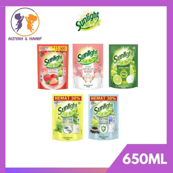 Sunlight Sabun Cuci Piring Refill Isi 650/700ml | Lazada Indonesia