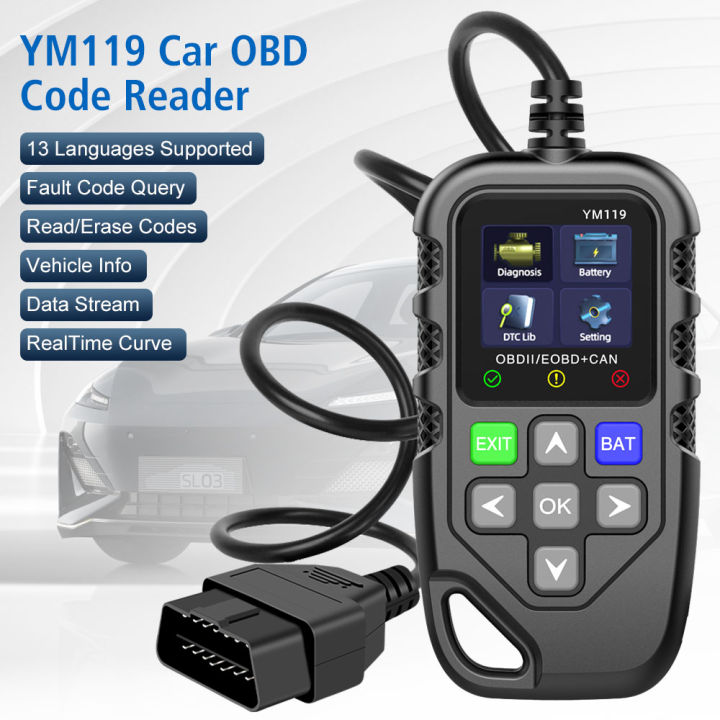 Clear/Erase Codes Multi-language Work for all cars Car Auto Diagnostic ...