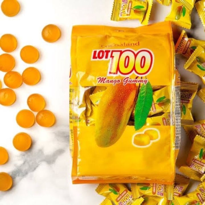 (พร้อมส่ง) 💛 1 ถุง ขนาด320 g. Lot100 Mango Gummy เยลลี่มะม่วง อร่อยในตำนาน(มีสินค้าในคลังไทย ...