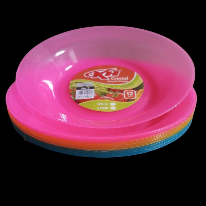 12 pcs / lusin piring mini ukuran 6, 7, 8, 9 ready, piring sambal ...