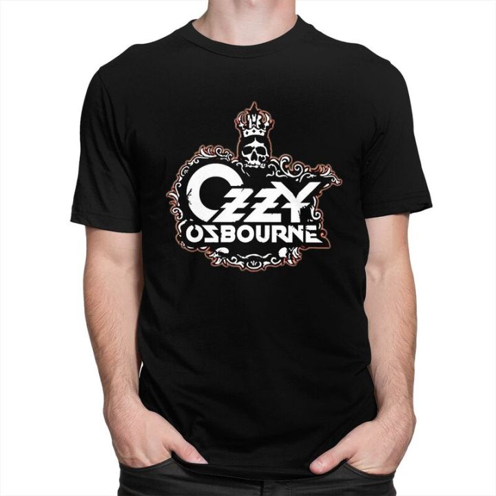 Custom Ozzy Osbourne Glam โลหะ Hard Rock T เสื้อผู้ชายผ้าฝ้าย Tee เสื้อ ...