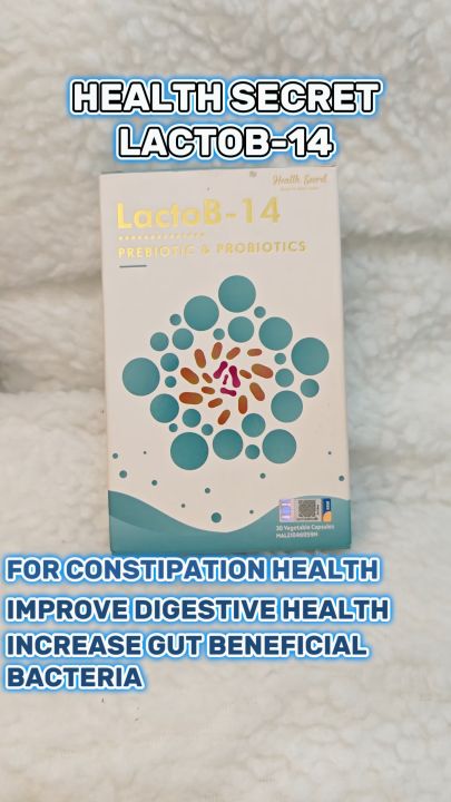 HEALTH SECRET LactoB14 Probiotics Plus Prebiotik [25 Bilion CFU ...