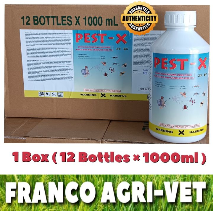 Pest-X 25 EC Insecticide 1Box ( 12 Bottles × 1000ml ) | Lazada PH