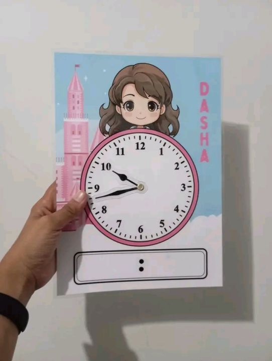 personalized laminated telling time A4 size | Lazada PH