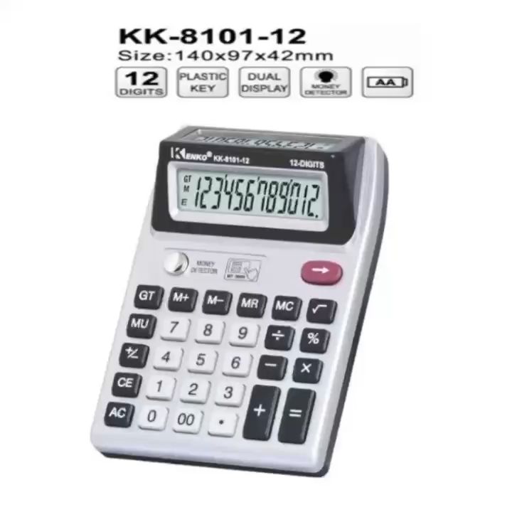 12 digits calculator for financial business calculator with LED lights ...