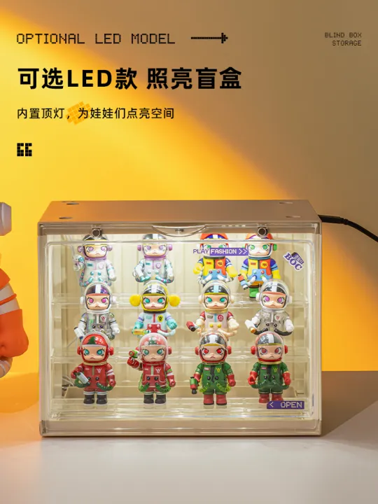 Blind Box Display Stand Storage Pop Mart Display Box Acrylic Ladder ...