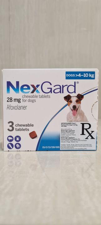 NEXGARD TABLET 4-10 KILOGRAMS 1 BOX(3 TABLET) | Lazada PH