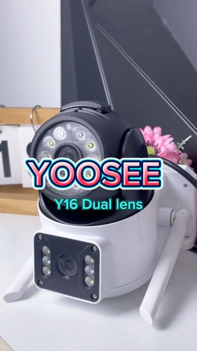 YOOSEE Y20 CCTV Camera 4K 4MP Dual lens wireless Waterproof night vision smart cctv camera 360 ...
