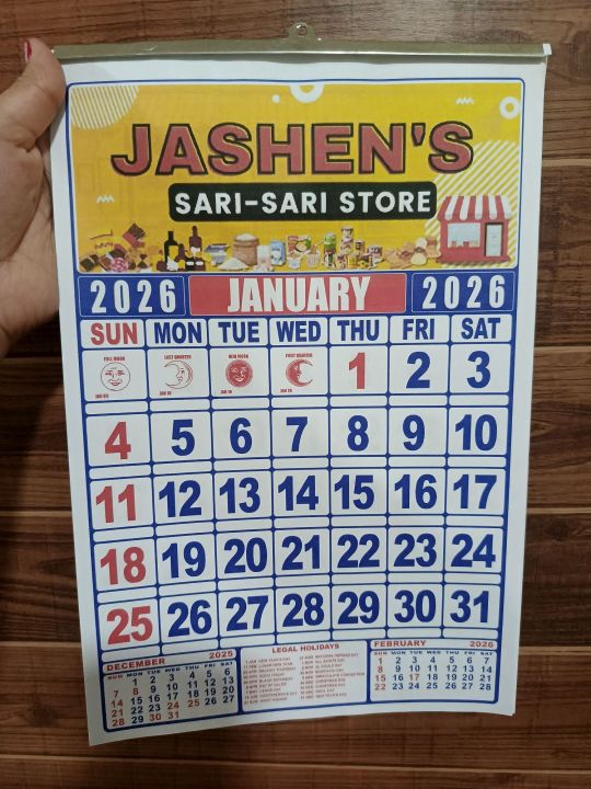 Commercial Calendar 2026 (GIVEAWAYS) | Lazada PH