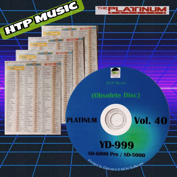 Platinum Yd-999 Vol. 40 obsolete cd with additional songlists only | Lazada PH