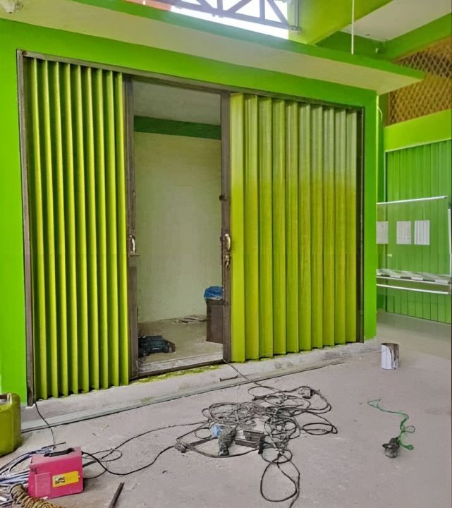 Rolling Door Folding Gate Kusen Aluminium Fullset SNI Pintu Ruko Pintu ...