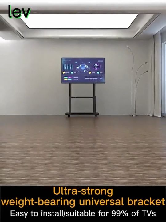 32-80 Inch Removable TV Stand 360 Degree Rotation Floor TV Carts with ...